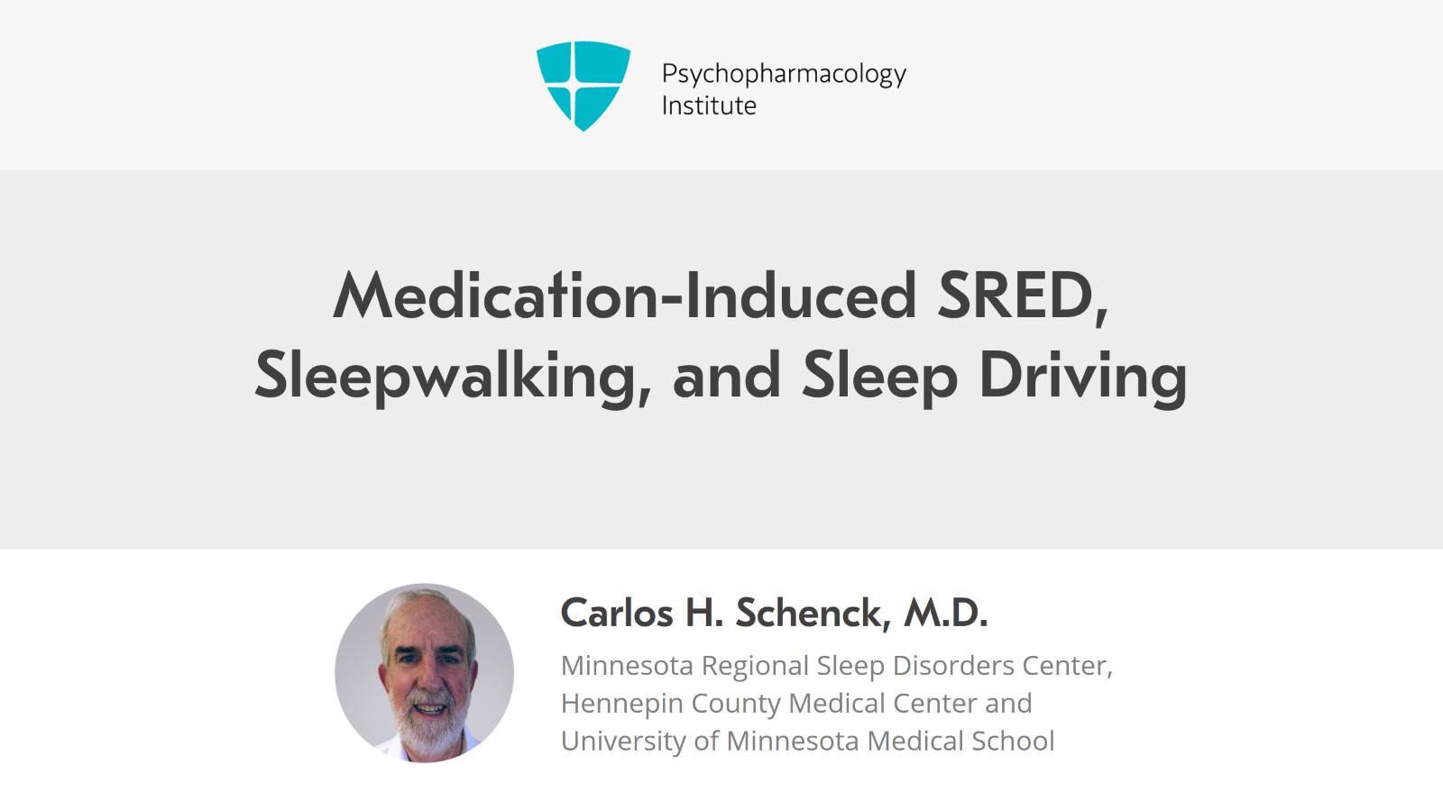 Medication-Induced SRED, Sleepwalking, and Sleepdriving | annotated by ...